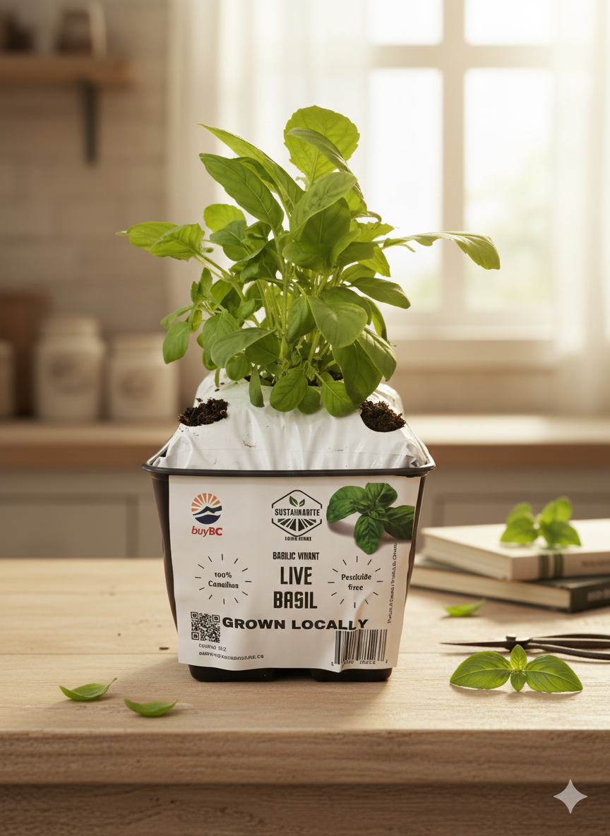 Tulsi Live plant – Sustainabite Fresh Farms Ltd.